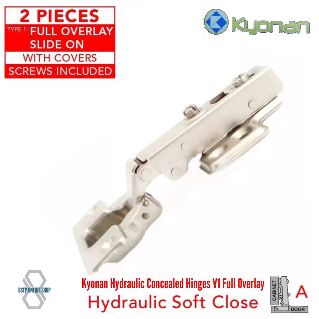 KYONAN Hydraulic Soft Close Concealed Hinge (2 pcs) | Shopee Philippines