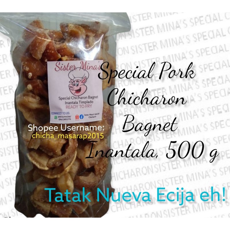 Special Pork Chicharon Bagnet Inantala Timplado 500 g | Shopee Philippines