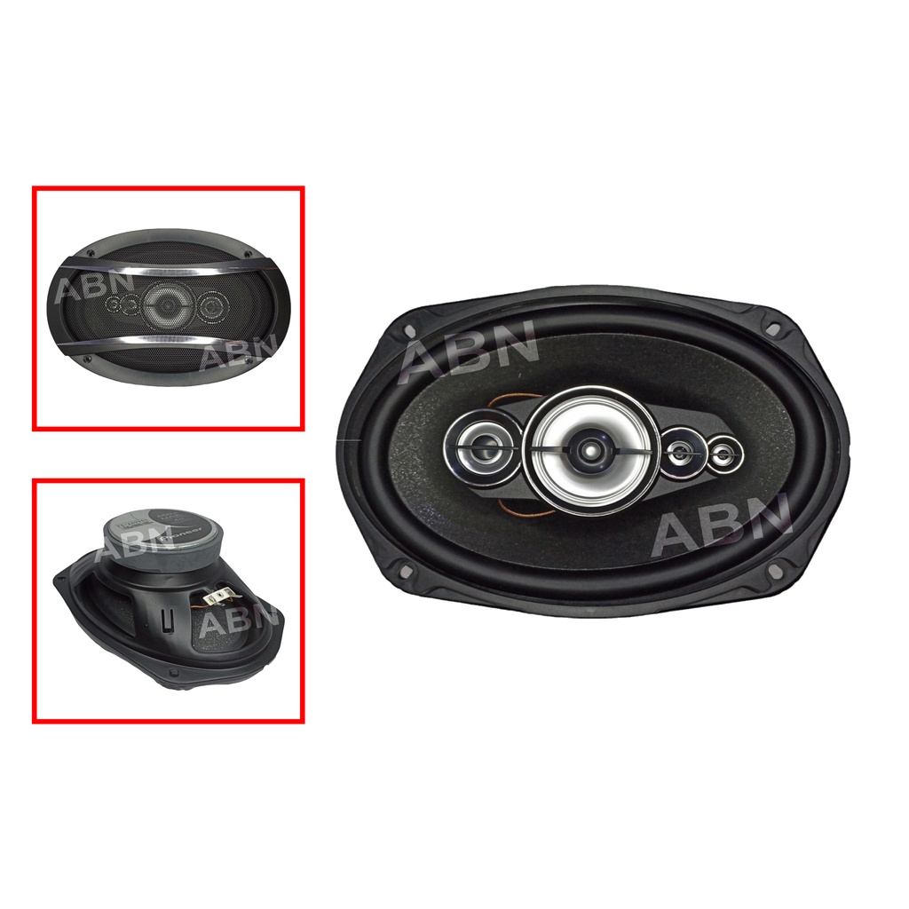6 x 9 Inches Car Speaker 4-Way 650Watts Pioneer TS-A6996S (Pair ...