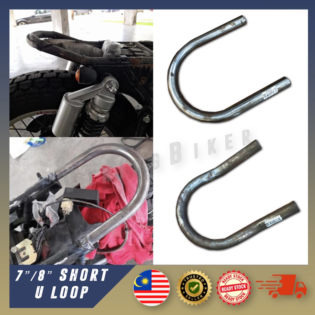 8"/ 7" U LOOP SHORT SEAT TAIL RETRO CUSTOM MOTORCYCLE UNIVERSAL BOBBER ...