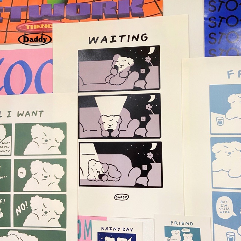 DADDY | Waiting Comics Poster Wall | Shopee Philippines