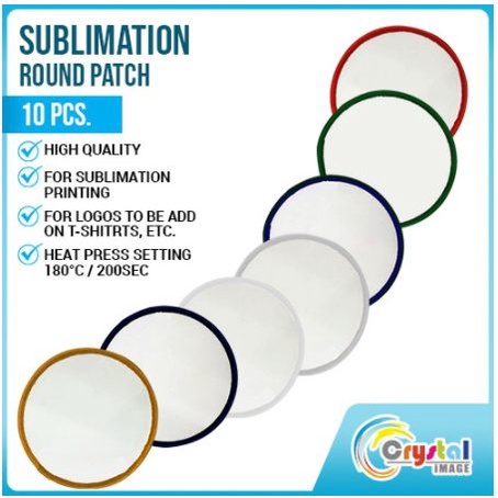 Sublimation Round Fan Patch QUAFF BRAND (100pcs) | Shopee Philippines