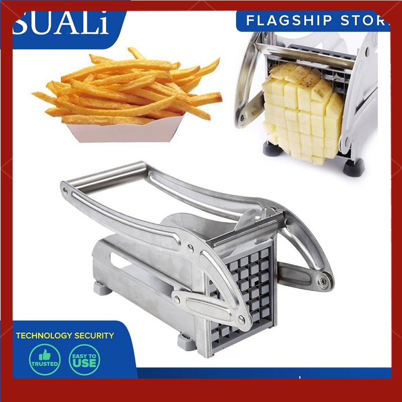 Stainless Steel French Fries Potato Chips Strip Slicer Cutter Chopper ...