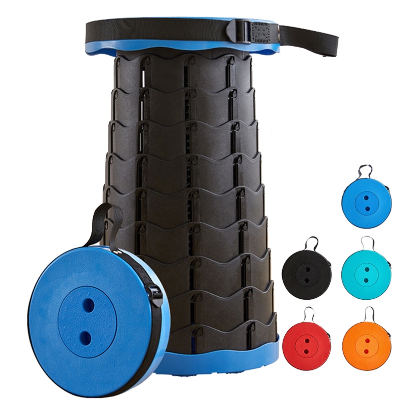 Portable Telescopic Stool Retractable Foldable Outdoor Adjustable ...