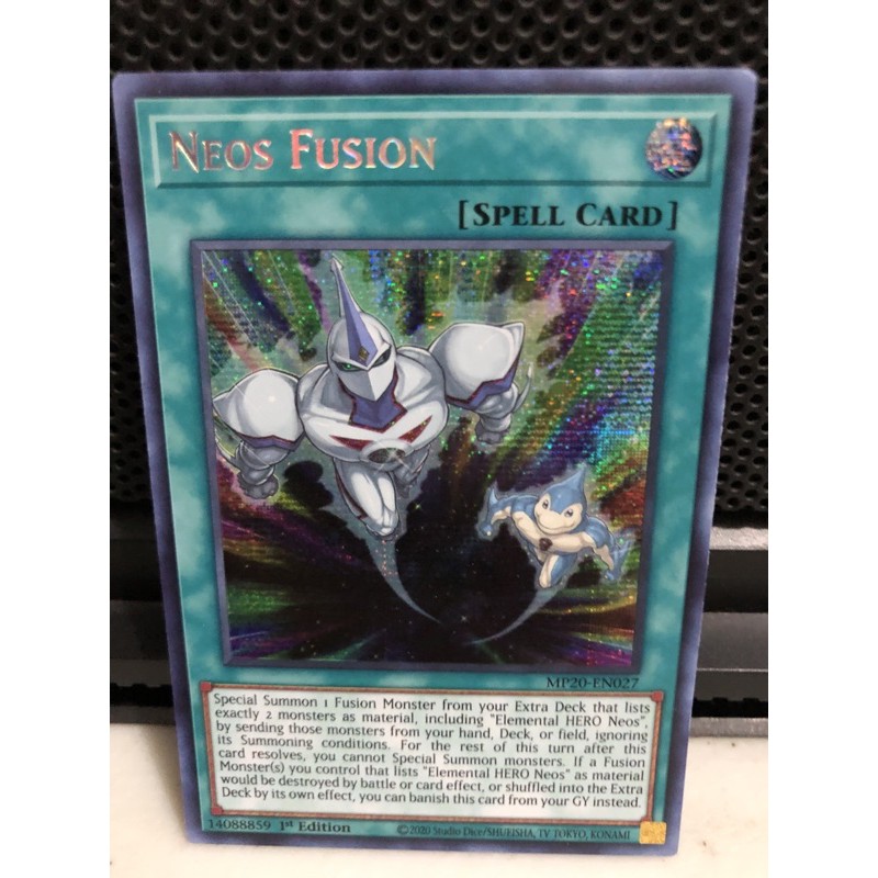 Neos Fusion Secret Rare TCG Yugioh mp20 | Shopee Philippines