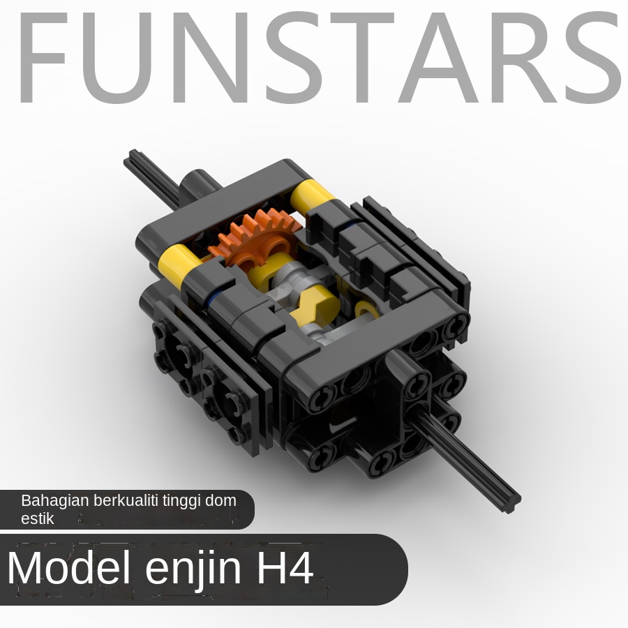 LEGO compatible MOC building block engine model V12 V8 V6 V4 H8 H6 H4 L4 L1 transparent black ...