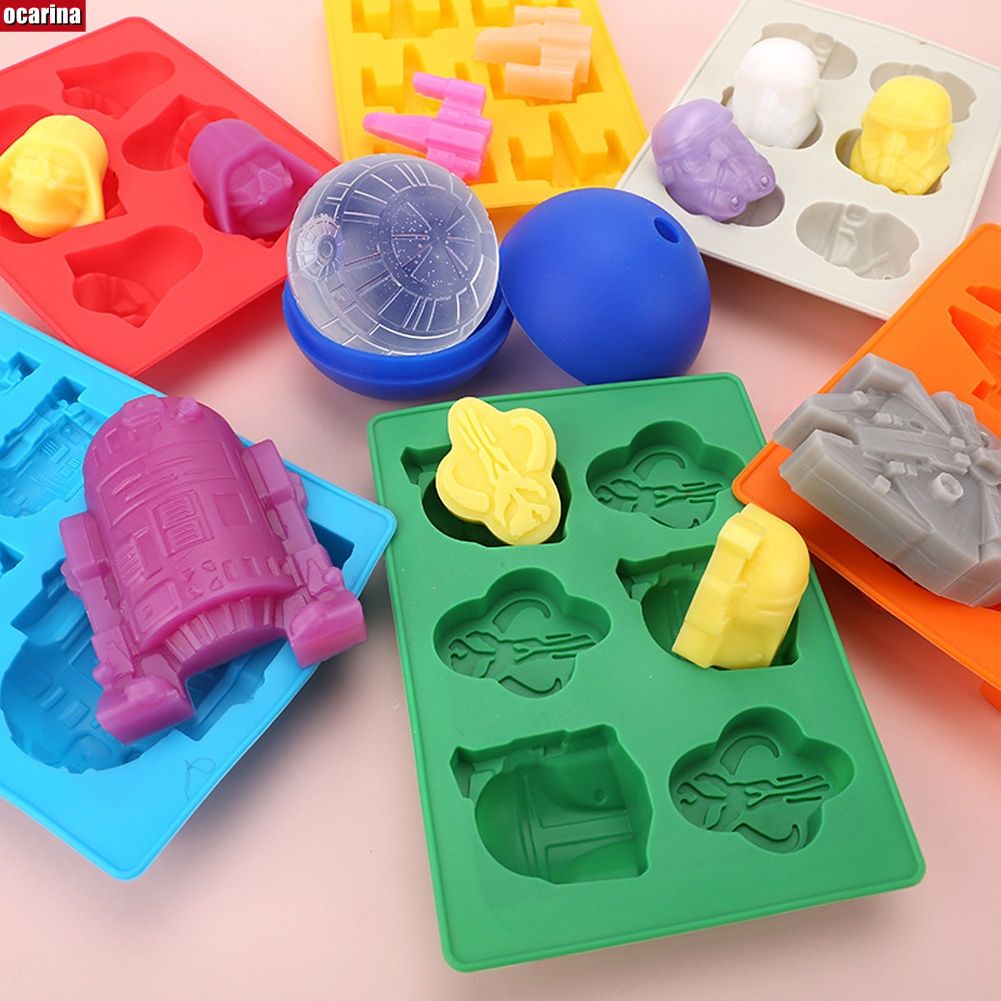 Star Wars Character Soft Silicone Ice Mold DIY Chocolate Mold Easy ...
