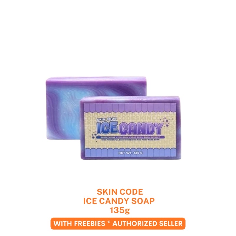 Skin Code Ice Candy Whitening and Anti-acne Soap 135grams with FREEBIES ...
