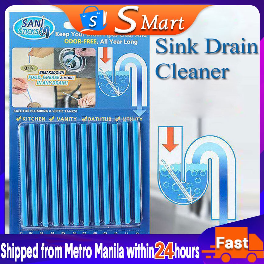 12/set Sink Drain Cleaner Sticks Kitchen Toilet Bathtub Drain Cleaner ...