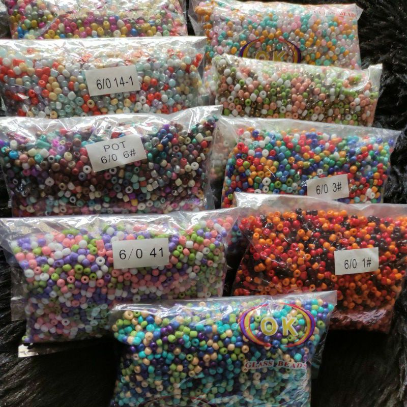 4 MM SEED BEADS/GLASS BEADS | Shopee Philippines
