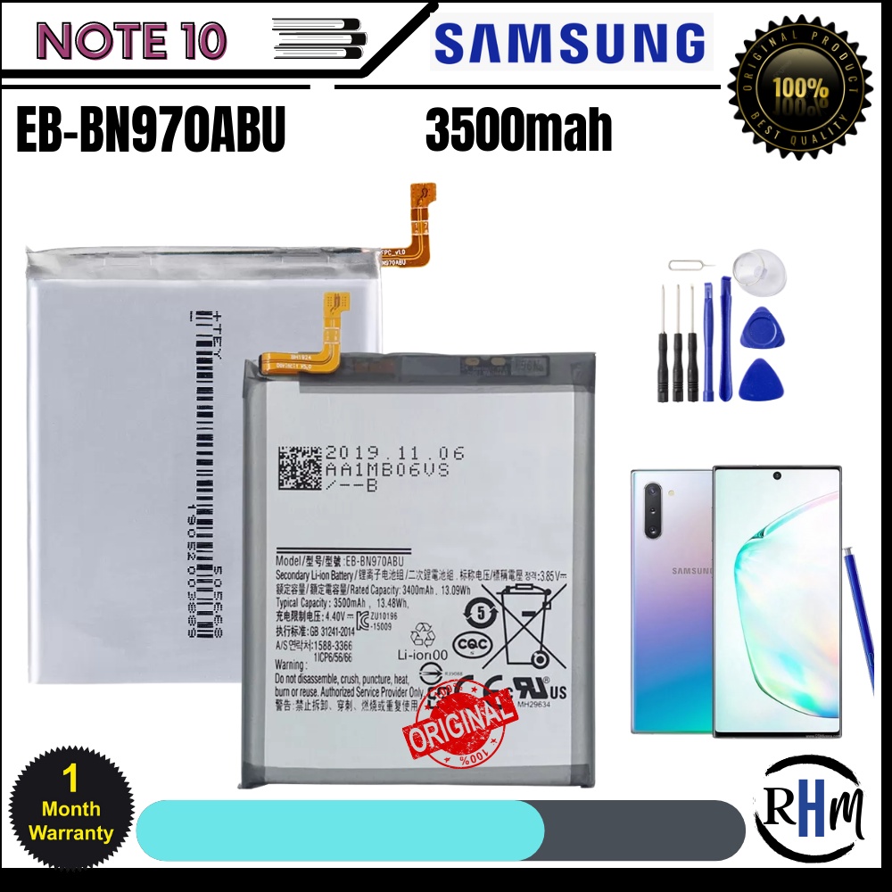 SAM SUNG Note 10 Battery Model: EB-BN970ABU 3500mAh Original quality Li ...