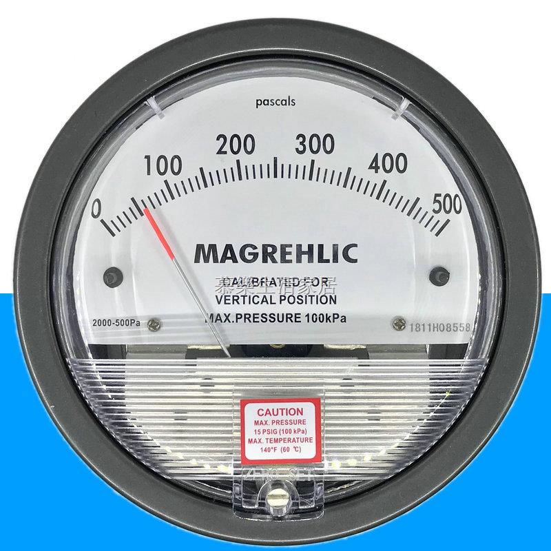 Dewell Type Difference Gauge TE2000 Series 0-60/500pa1kpa Pressure Magnehelic | Shopee Philippines