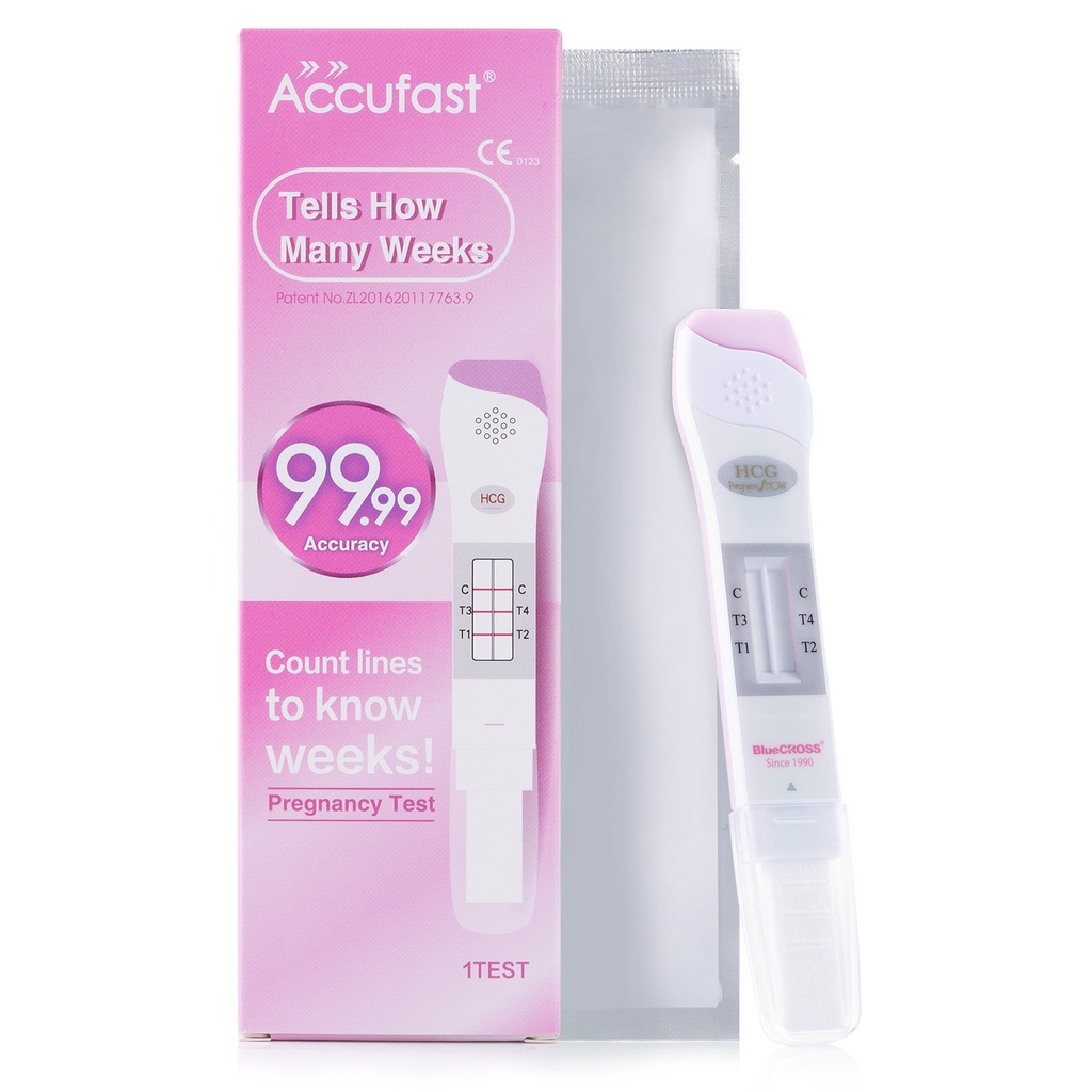ACCUFAST 2Pcs Pregnancy Weeks Test One Step HCG Pregnancy Test Kit 99. ...