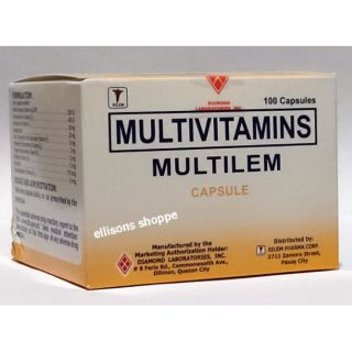 Multilem Multivitamins 100 Capsules | Shopee Philippines