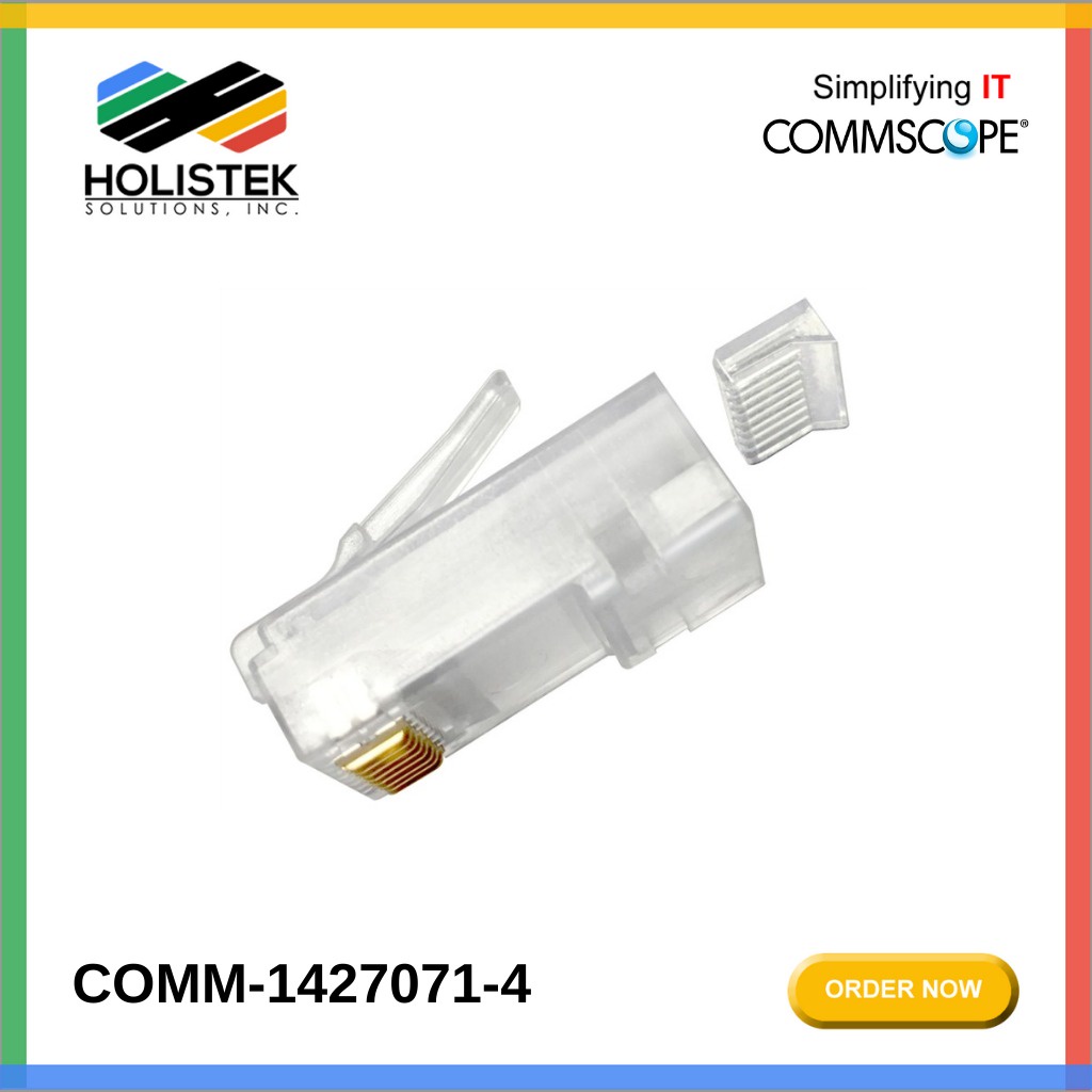 Commscope Cat6 RJ45 Connectors (COMM-8-2111972-3) | Holistek | Shopee ...