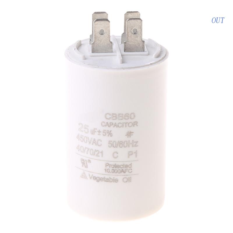 OUT CBB60 AC450V 25UF 50/60Hz Capacitor Motor Conditioner Compressor ...