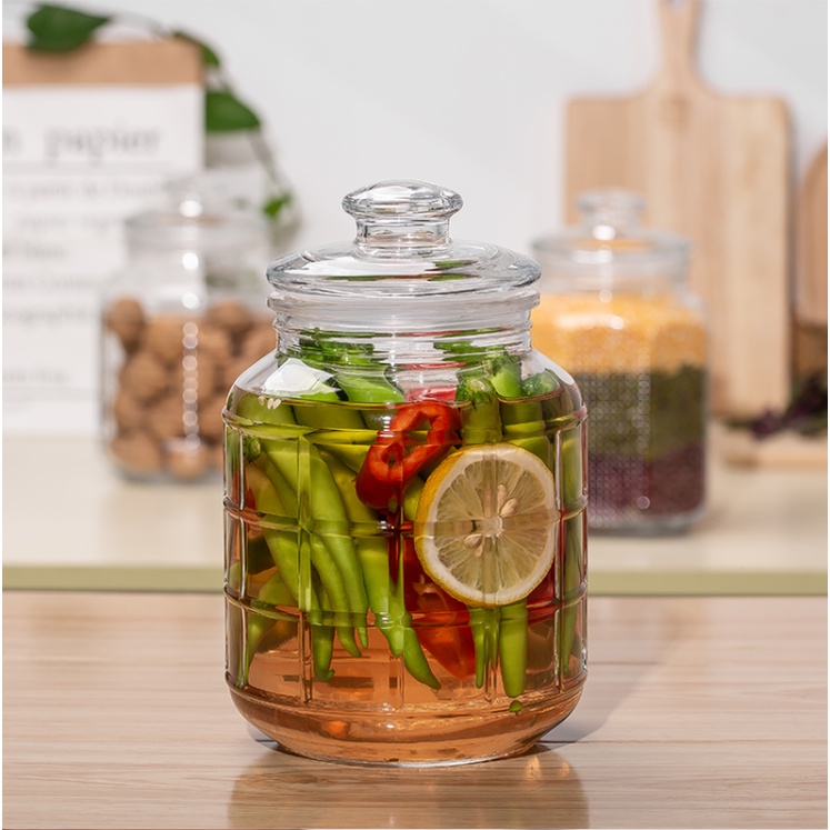 1PC, Delisoga JAR ️ 2200 Liter Big round shaped jar rice and nuts food ...