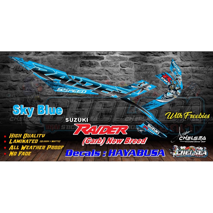 Suzuki Raider 150 New Breed Hayabusa Decals / Stickers With Freebies ...
