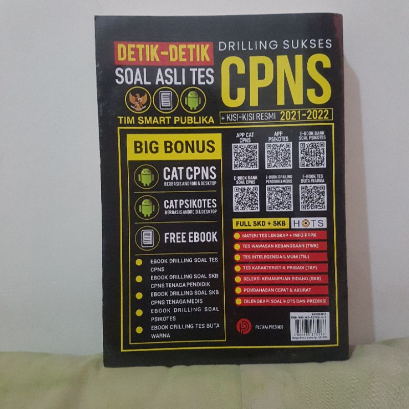 Cpns Book Sale 2021-2022 Successfully Penetrating The Material According To Fr SKD SKB (95% Used ...