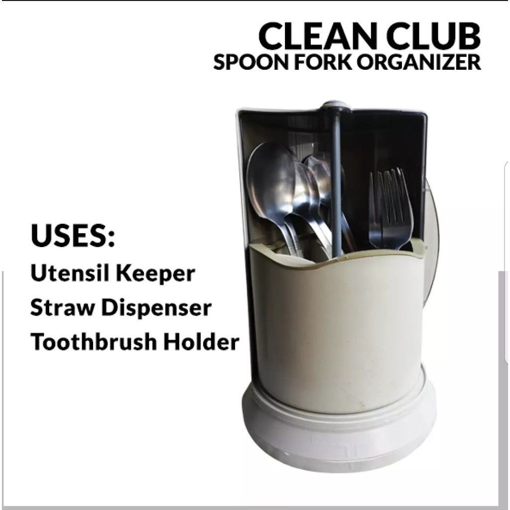 Clean Club Spoon and Fork Organizer / Cutlery Holder 203 | Shopee ...