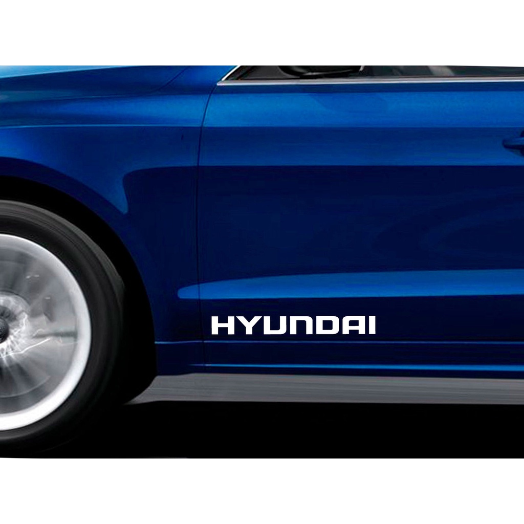 2 x Stickers for Doors fits Hyundai, Emblem, Logo, decal | Shopee ...