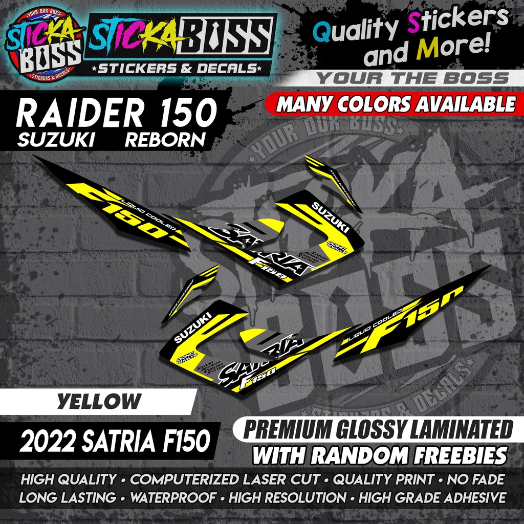 STICKER DECALS for RAIDER 150 CARB STOCK [YELLOW] (RRC20SAF1)By ...