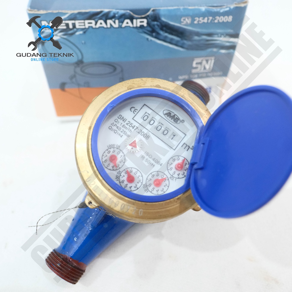 Pam WATER METER 4needle 1/2" AMINB AMNB Plastic BODY/PDAM Plumbing ...
