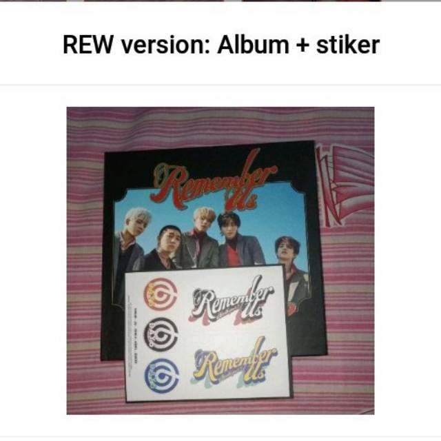 (BOOKED) Album Only REMUS REW + Sticker | Shopee Philippines