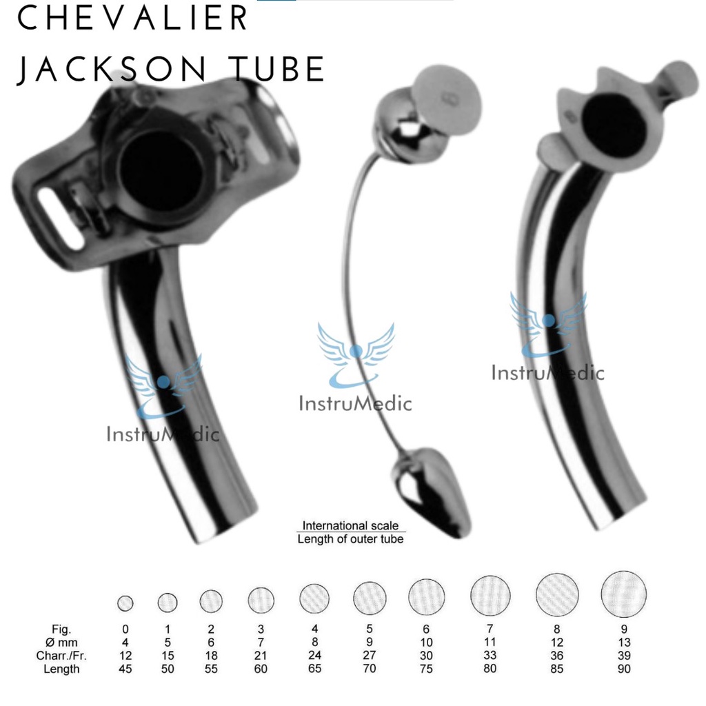 CHEVALIER JACKSON TUBE TRACHEOSTOMY TUBE (Pls check your sizes before ...