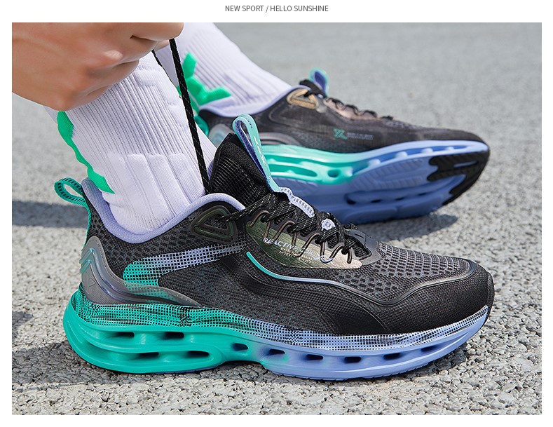 XTEP Reactive Coil 9 Men Running Shoes Shock Absorption Rebound And Non ...