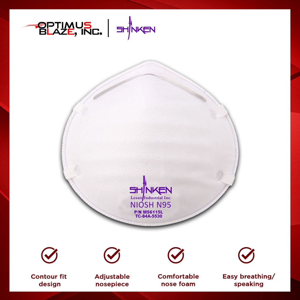 OptimusBlaze Benehal N95 Shinken Mask Medium Large | Shopee Philippines