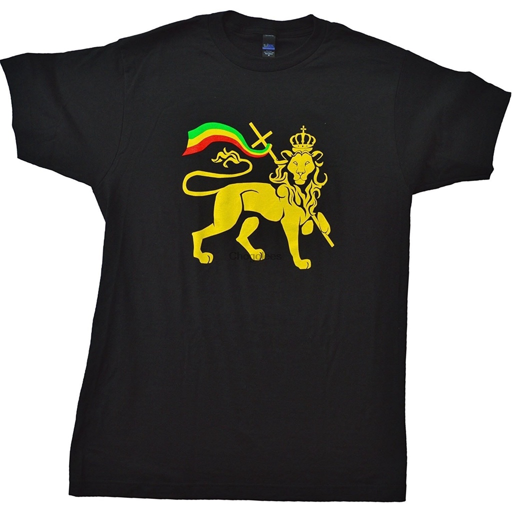 Rasta Lion Of Judah Reggae Jamaican Rastafarian Marley T-Shirt | Shopee ...
