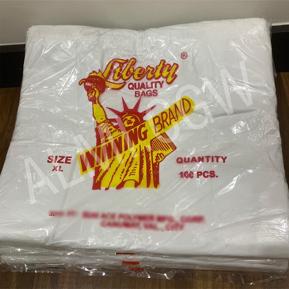 Biodegradable Liberty SANDO Bags White (100pcs/pack) | Shopee Philippines