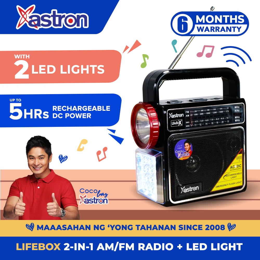 Astron Lifebox Radio with LED Light (formerly Pensonic) | Shopee ...