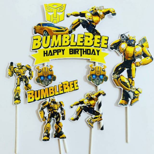 Bumblebee Movie Birthday Cake Topper / Birthday Cake Decoration | Shopee Philippines