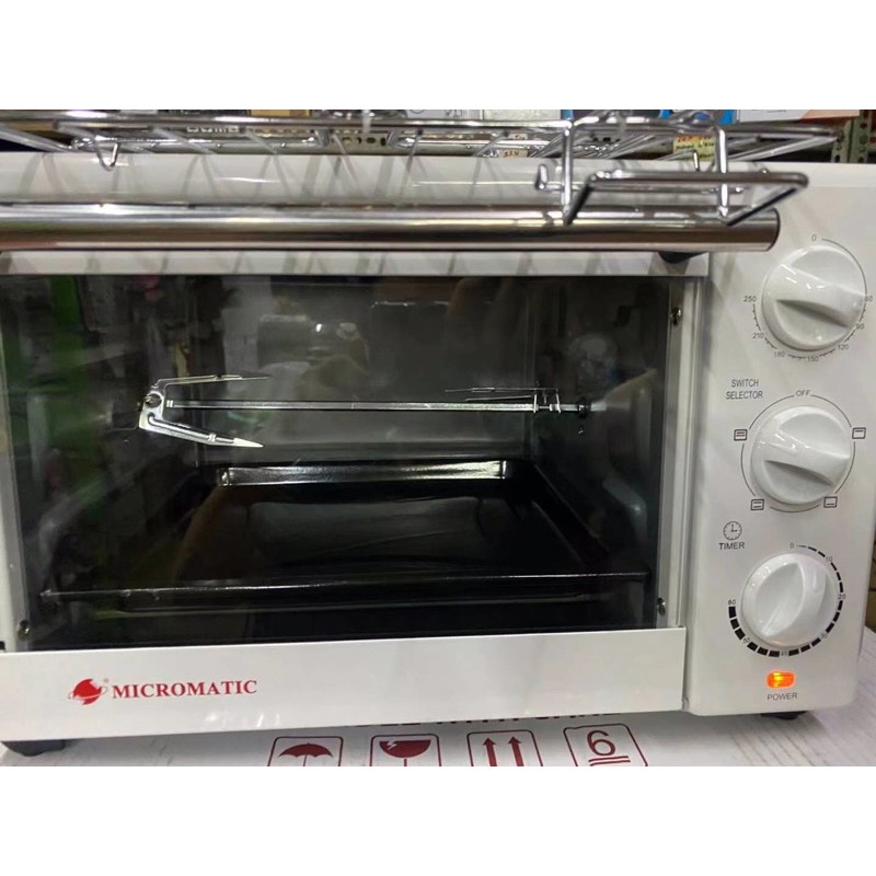 Micromatic rotisserie oven with grill MRO-18_19liters | Shopee Philippines