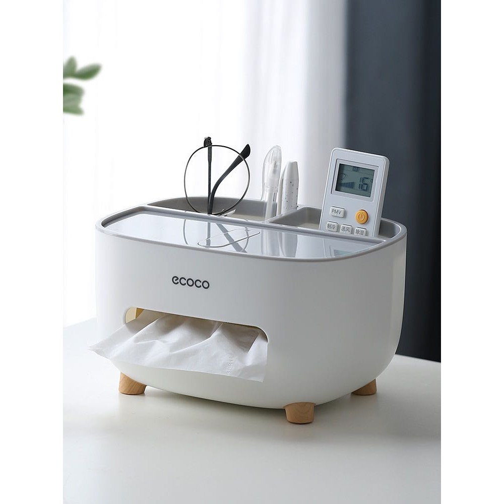 ECOCO Tissue Box Living Room Nordic Simple Multifunctional Creative ...