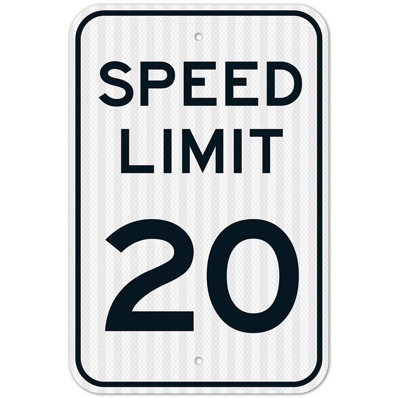 2024 Speed Limit 20 MPH Metal Tin Sign Road Street Caution Sign ...