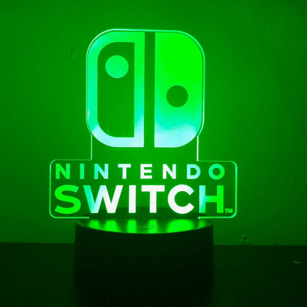 Nintendo switch 3D led night lamp for kid bedroom gaming 3D Light LED ...