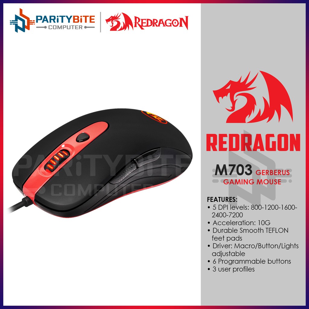 Redragon M703 Gerberus Gaming Mouse | Shopee Philippines