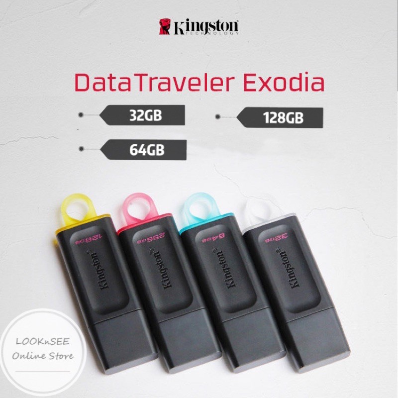 Kingston DataTraveler Exodia DTX USB 3.2 Flash Drive (128GB/64GB/32GB) | Shopee Philippines