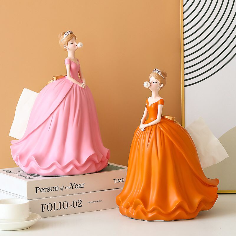 Hdb KTBGDRESS Bubble Girl Character Tissue Box/Cute Tissue Box/Bubble ...