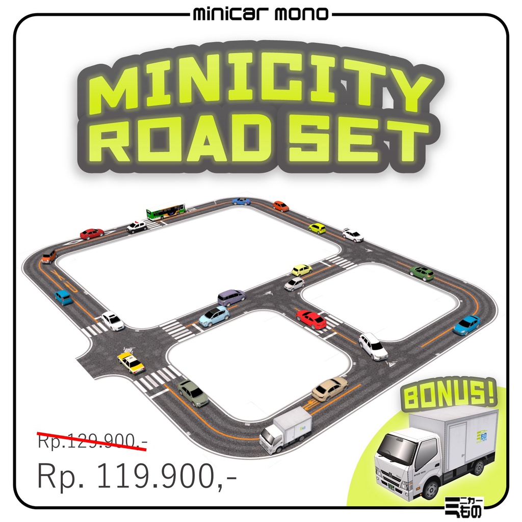 Diorama Sheet MiniCity Road Set -Basic- | Shopee Philippines