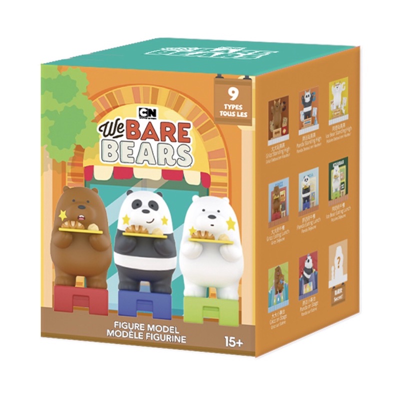 WE BARE BEARS MINI FUN COLLECTION FIGURE MODEL BLIND BOX MINISO ...