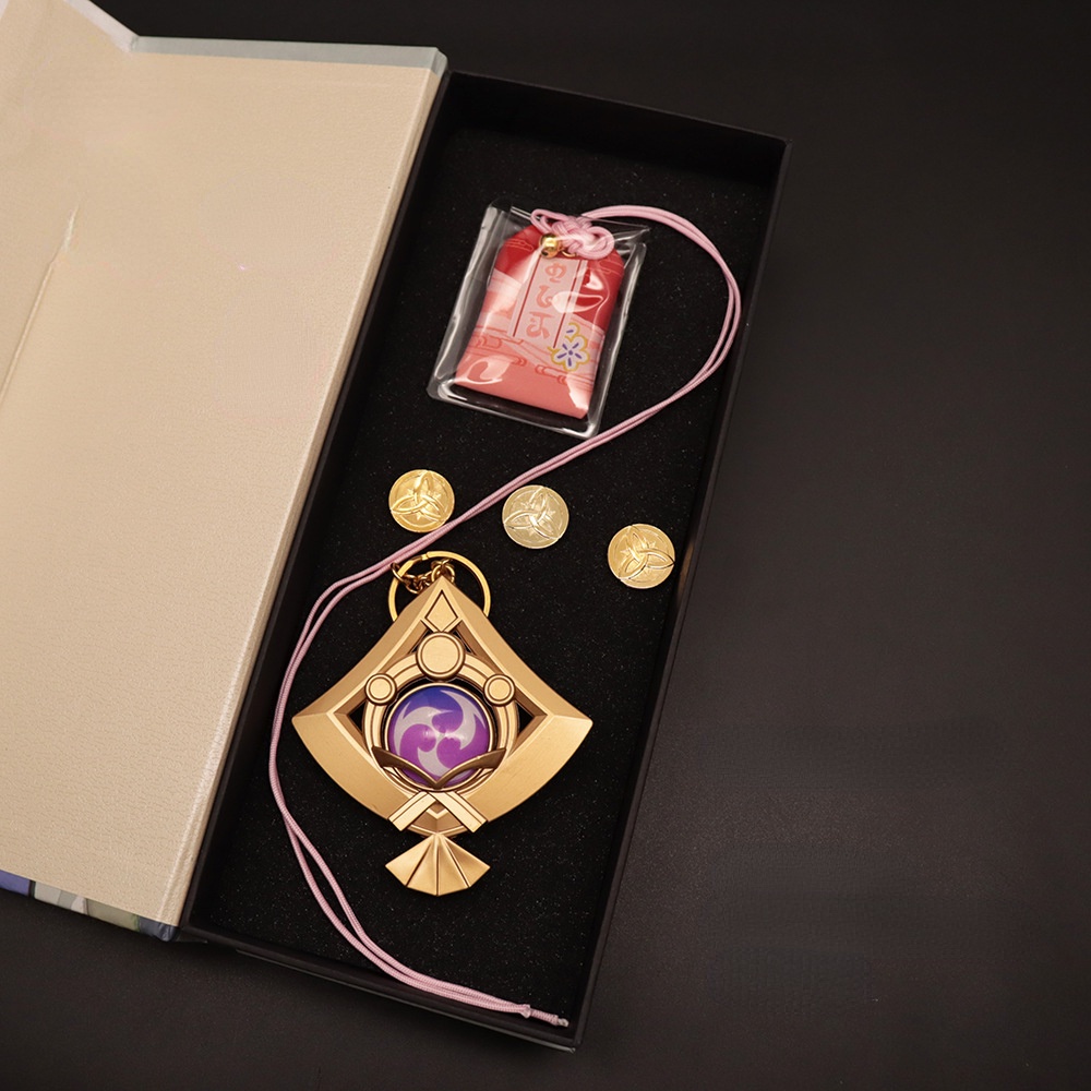 Genshin Impact Amulet Cosplay Inazuma Yae Miko Protective Talisman ...