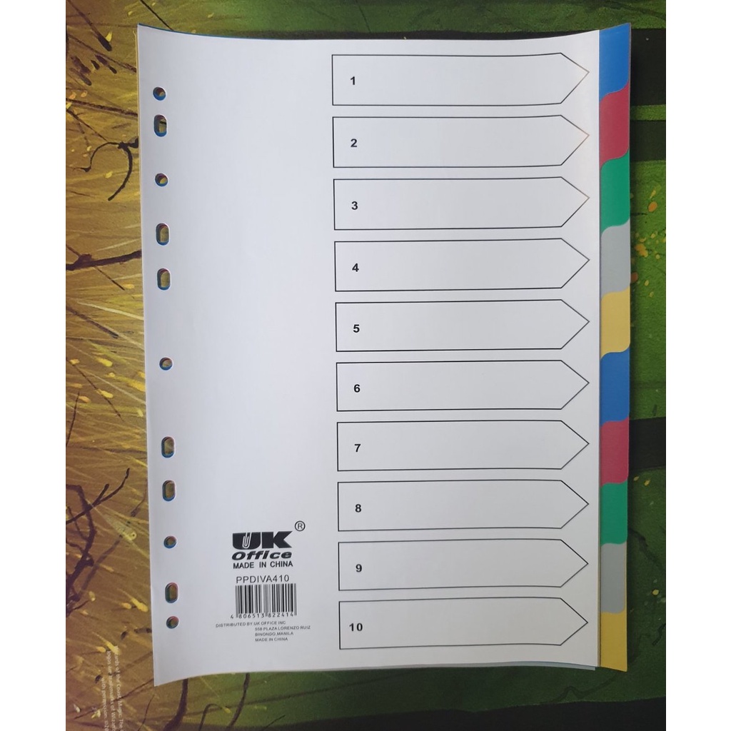[FPS FairPriceSupplies] Office Plastic File Divider / Index Divider A4 ...