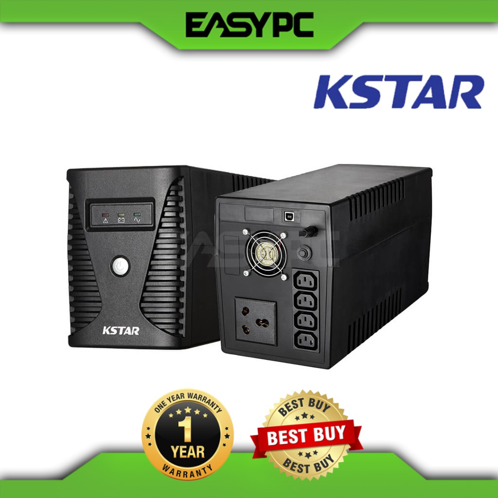 KSTAR Micro UA100 1000va/600 watts Line-Interactive UPS, Brand new UPS with AVR function 12v ...