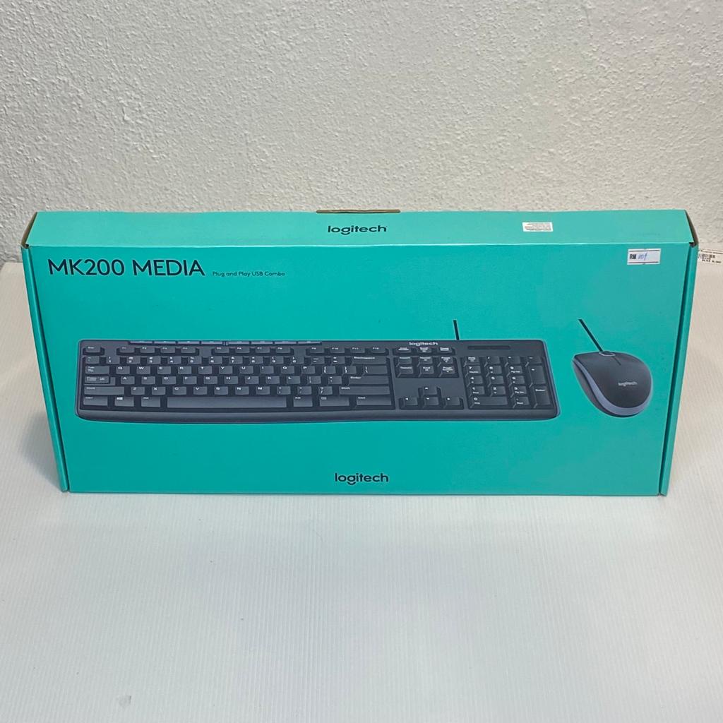 Logitech MK200 Media Plug N Play USB (keyboard + mouse) | Shopee ...