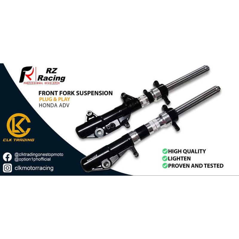 RZ RACING LIGHTEN FRONT SHOCK ASSY FOR HONDA ADV 150 | Shopee Philippines
