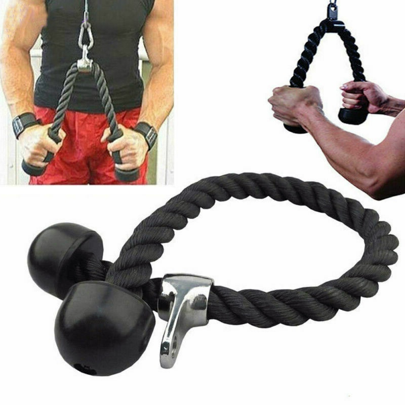 Bicep Tricep Training Push Pull Rope Gym Fitness Attachment Arm ...